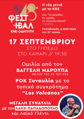 48ο ΦΕΣΤΙΒΑΛ ΚΝΕ ΣΤΗ ΣΑΝΤΟΡΙΝΗ. Tο Σάββατο 17 Σεπτέμβρη στο γήπεδο ...