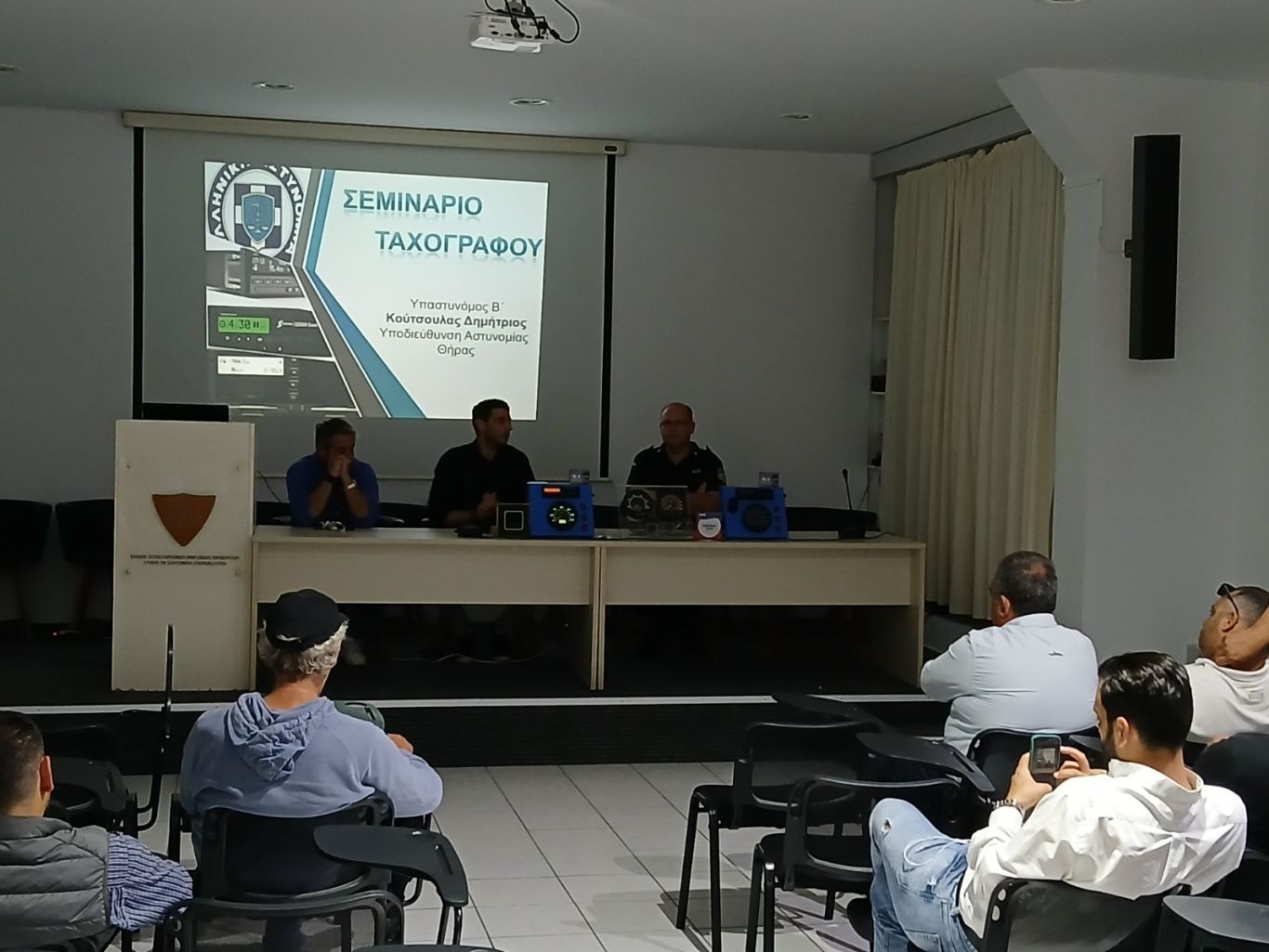 Σεμινάριο ταχογράφου πραγματοποιήθηκε για τα μέλη της Ένωσης ...